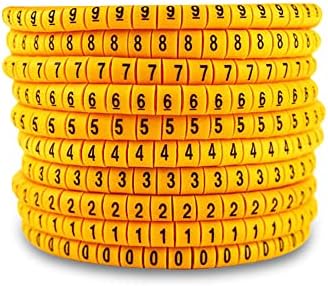 OPQH 600 White Cable Labels with Dual Tip Marker, Cord Labels Can Write ...