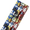 Amazon.com: Hallmark Star Wars Wrapping Paper with Cut Lines (Pack of 3 ...