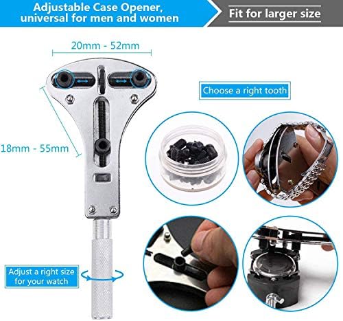 Amazon.com: Watch Repair Kit Professional Deluxe Set, with Batteries ...