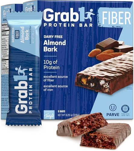 Amazon.com : Grab1 High Fiber Protein Bars | 9 Grams Fiber | 10 Grams ...