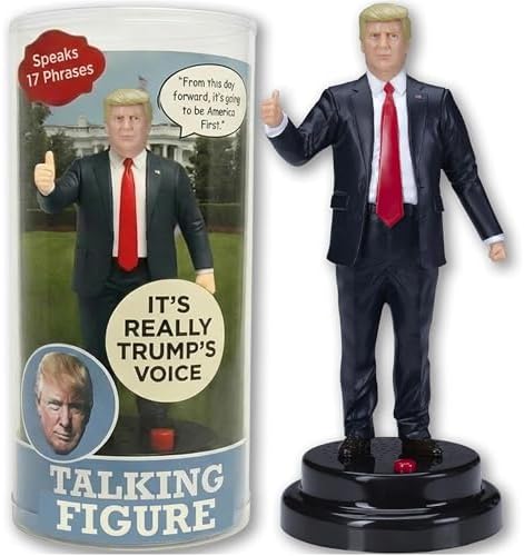 Amazon.com: Donald Trump Talking Figure with Real Voice - Press the ...