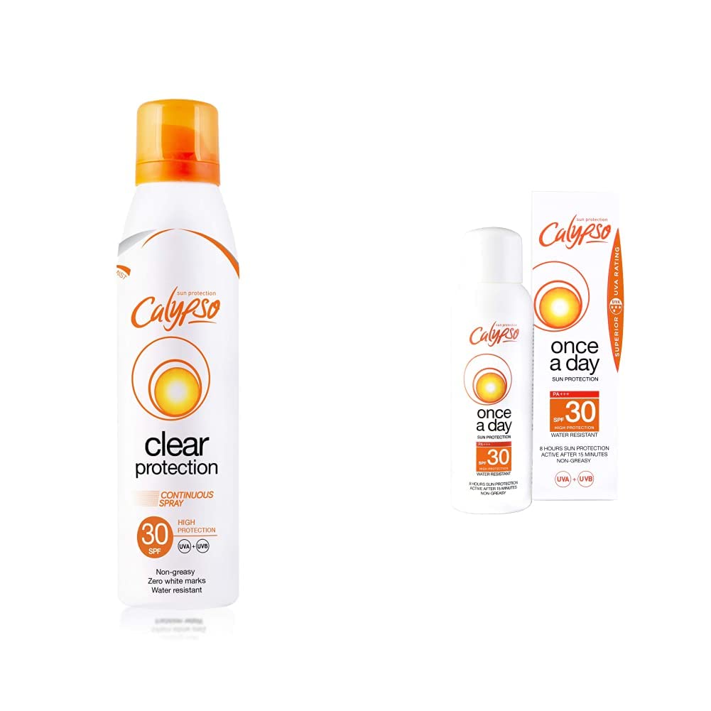 Calypso Clear Protection Continuous Spray SPF30-175 ml CALS30 & Once a ...