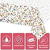 Amazon.com: Tatuo 3 Pieces Sprinkle Tablecloth Disposable Plastic ...