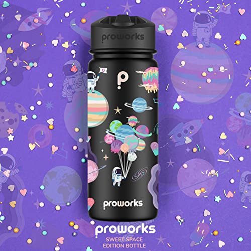 Proworks Gen 2 Insulated Water Bottles With Straw Lid, 540ml Stainless ...