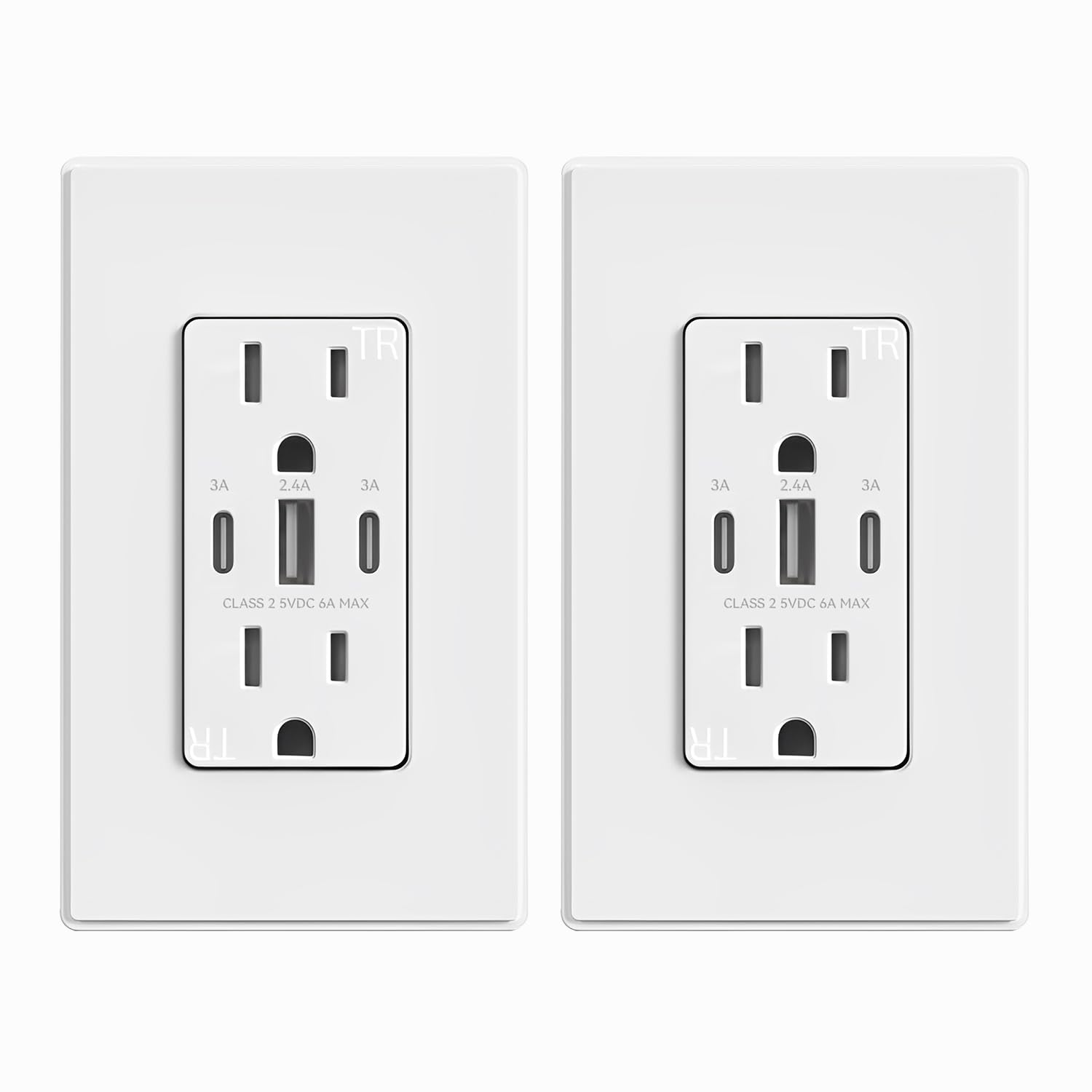 Snapklik.com : ELEGRP USB Outlets, 30W 6.0 Amp USB C Outlets ...
