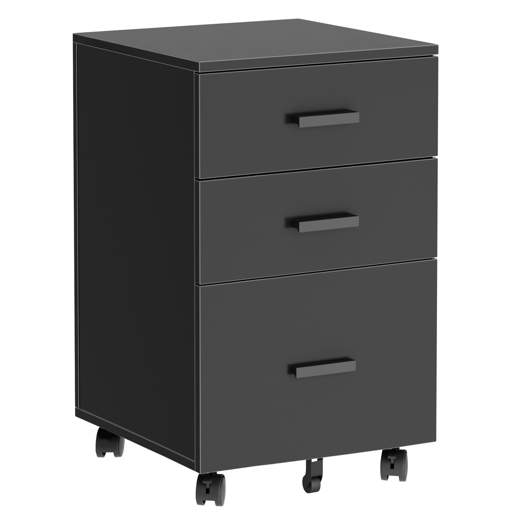 SDHYL Rolling File Cabinet, Mobile Filing Cabinet with Wheels, 3 ...