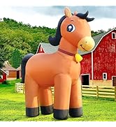Amazon.com: 6FT Highland Cow Inflatables Christmas Spring, Farm Ranch ...