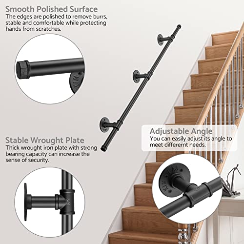 Tanice Stair Handrail, Hand Rails Stairs, 1.25M Handrails for Stairs ...