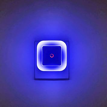 [Pack of 4] Bright Blue Night Lights, Plug Into Wall Real Blue LED ...