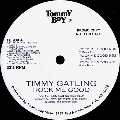 Amazon.com: Timmy Gatling - Rock Me Good - Tommy Boy - TB 938: CDs & Vinyl