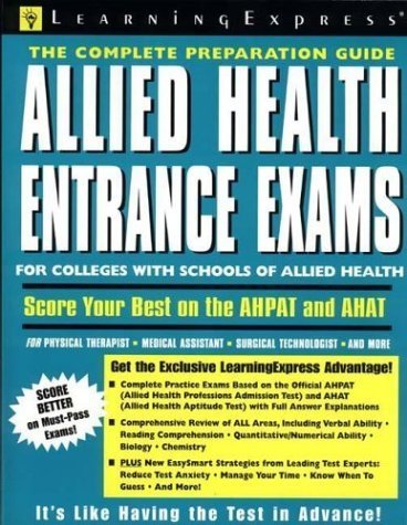 Allied Health Entrance Exams: 9781576851005: Medicine & Health Science ...