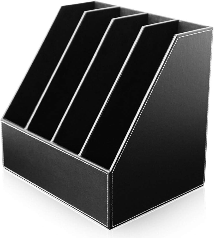 Amazon.com: File Rack File Rack Business Desk File Sorter Leather File ...