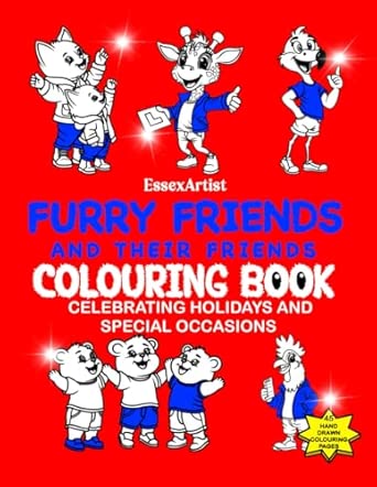 Furry Friends and Their Friends Colouring Book: Celebrating Holidays ...