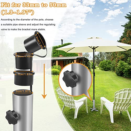 Umbrella Ground Spike Parasol Stand Holder with 4 Prong, Metal Outdoor ...