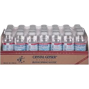 Amazon.com: Crystal Geyser Natural Alpine Spring Water 8oz 28 bottles : Grocery & Gourmet Food