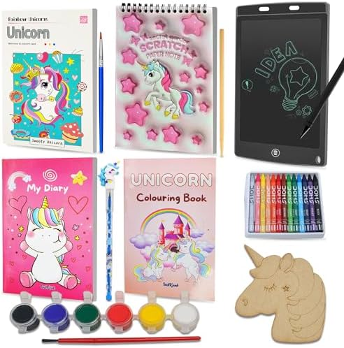 INDIKONB Fantasy Unicorn Mermaid Art and Craft Kit | Magic Waterbook ...