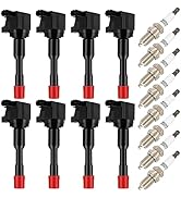 Amazon.com: OCPTY 8 ignition coils with 8 iridium Spark Plugs fits ...