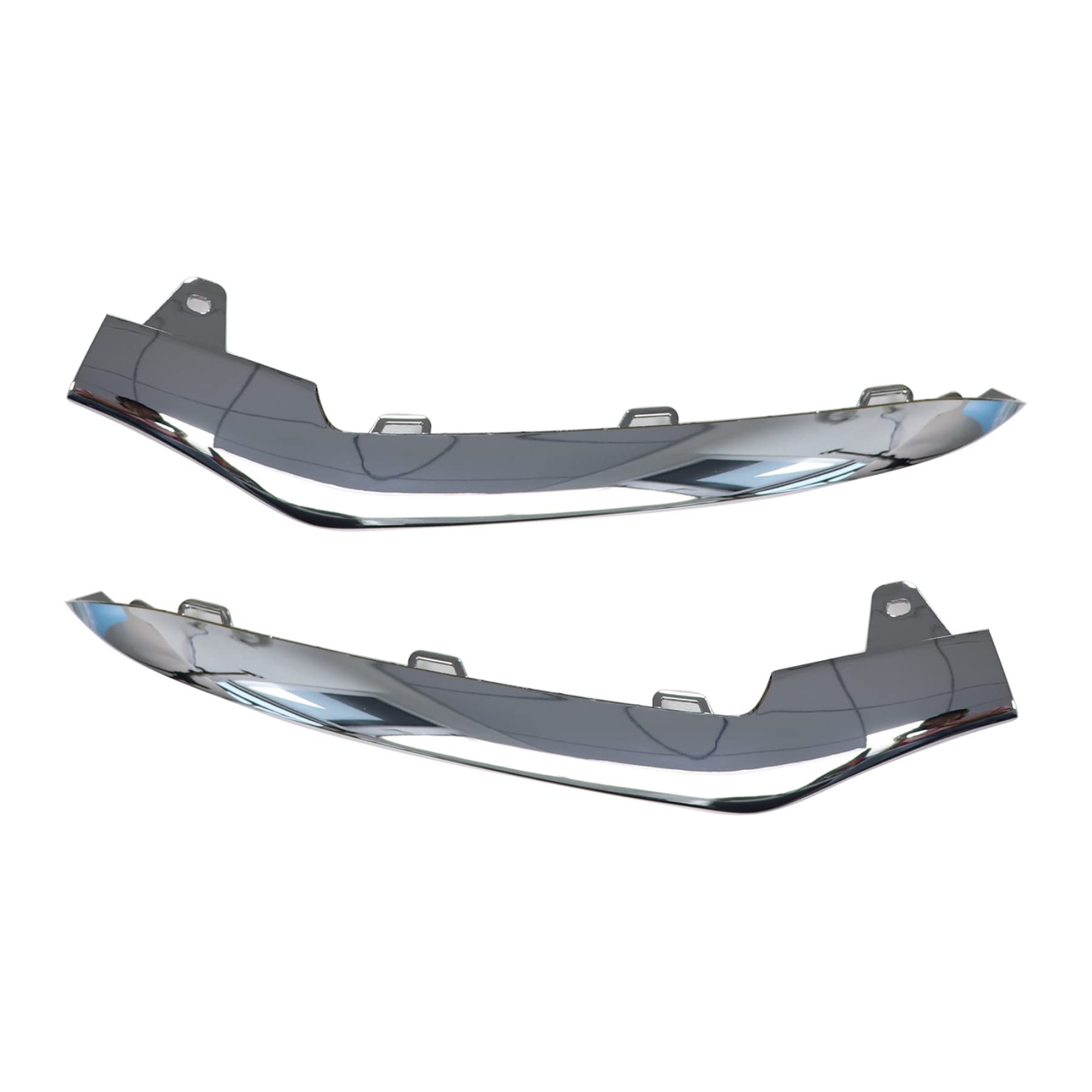 XQSMWF 1 Pair Front Bumper Chrome Trim Molding Compatible with Mercedes ...