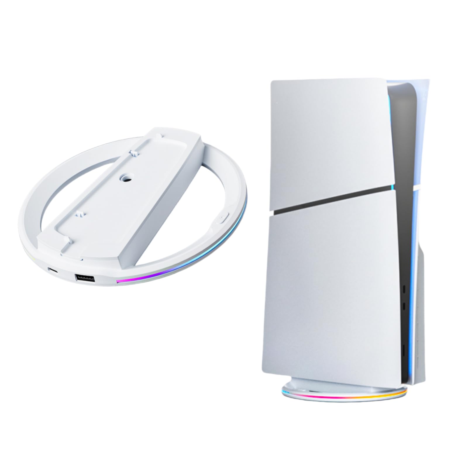 Amazon.co.jp: XBERSTAR PS5 Slim 縦置きスタンドPlaystation 5 Slim コンソール用 LED 垂直 ...