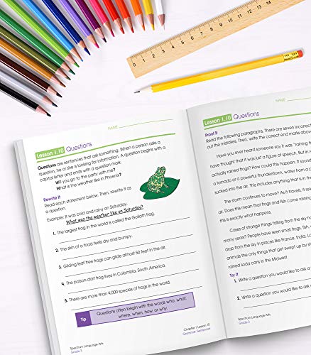 Spectrum Language Arts Grade 3, Grammar Workbook, Writing Practice ...