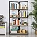 HOMCOM 4-Tier Triangle Frame Storage Shelf Bookshelf Display Unit ...