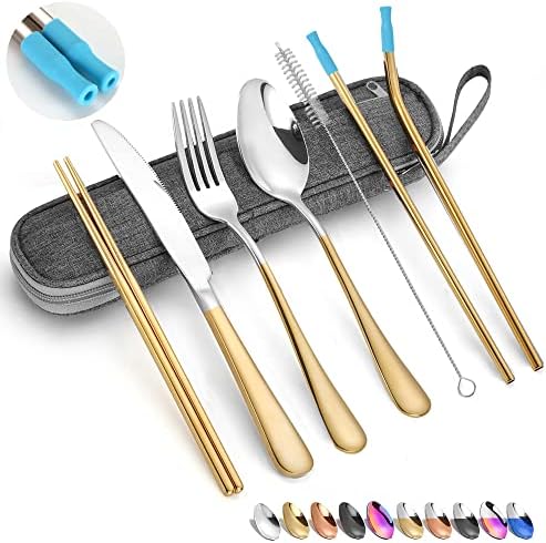 Amazon.com: Bentgo® Stainless Travel Utensil Set - Reusable 3-Piece ...