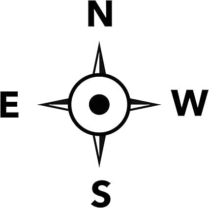 Amazon.com: MTC Crane Direction Compass Sticker | 12''' – Crane sticker ...