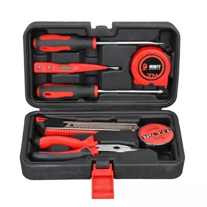 SHREESAMP 7 in 1 Tool Kit Set Household Professional Basic Box with ...