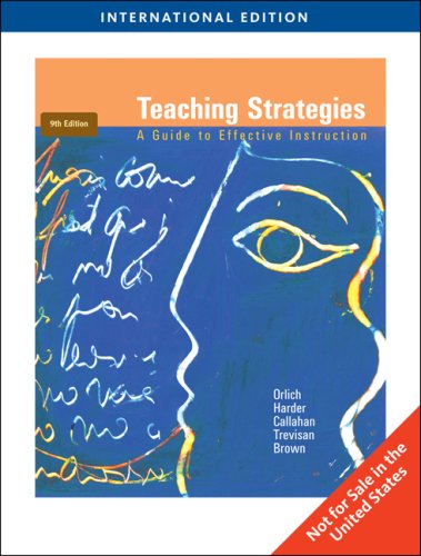 Teaching Strategies: A Guide to Effective Instruction : Orlich, Donald ...