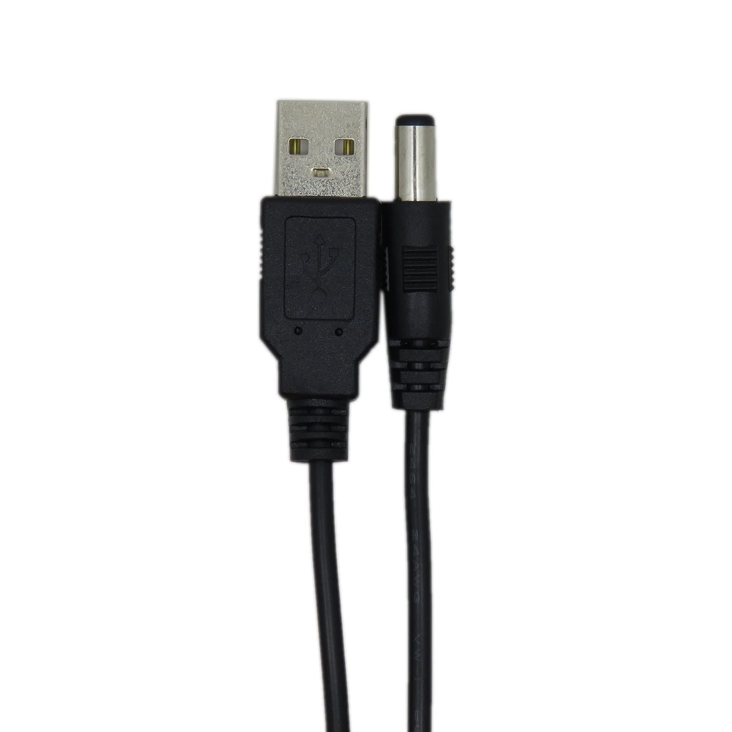 World Shopper USB to Dc Male Barrel Cable - USB to 5.5Mm 5V Dc Cable ...