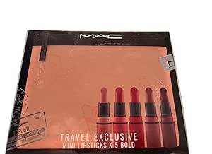 Amazon.com : M.A.C. Travel Exclusive Mini Lipstick Set 5pc x .05 Oz ...