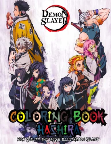 Hashira Character Demon Slayer Coloring Book 100 Pages Coloring Pages ...