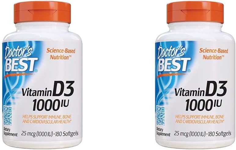 Amazon.com: Doctor's BEST Best Vitamin D3 1000 IU, Softgel Capsules ...