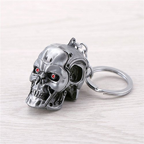 Bidheaven Terminator Skull Skeleton Keychain T-700/T-800/T-90 Keyrings ...