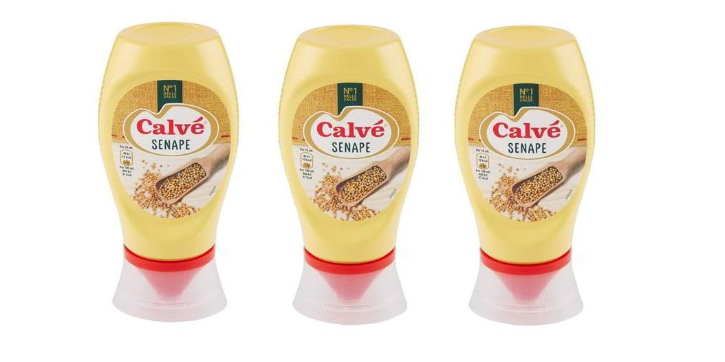 3x Calvé senape Fritessoße Soße Sauce mustard würzig Geschmack Senf ...
