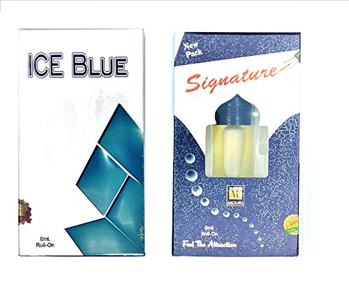 Raviour Lifestyle Ice Blue and Signature Attar Combo Each (8ml)|Best ...