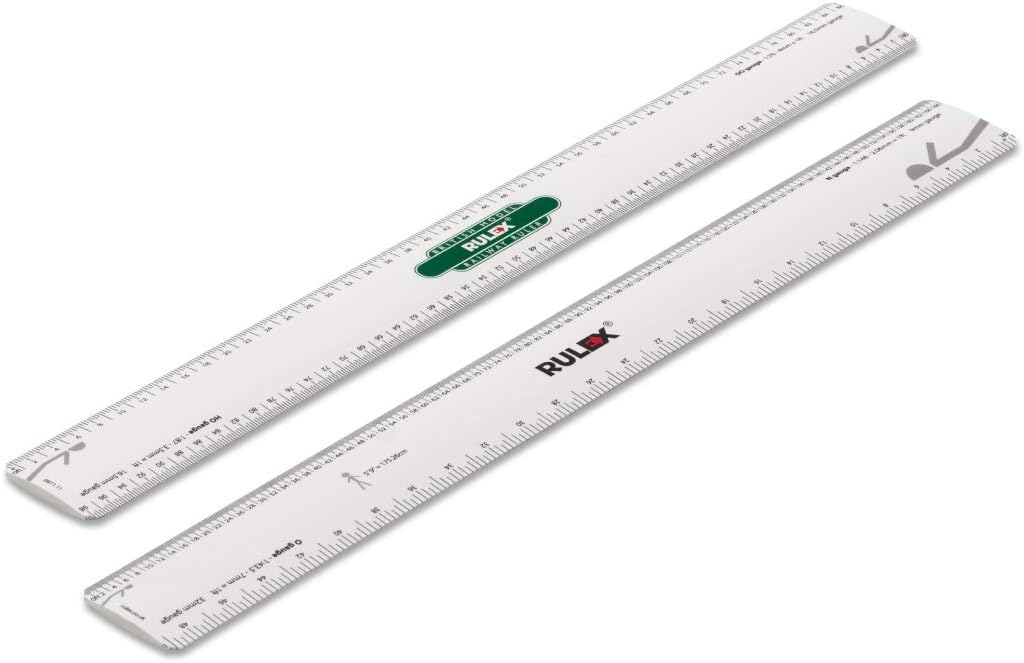 Rulex British Model Railway 30cm 12 inch Flat Oval Scale Ruler British ...