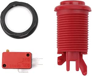 Amazon.com: Ldabrye 28mm Round Push Button American Three Foot Video ...