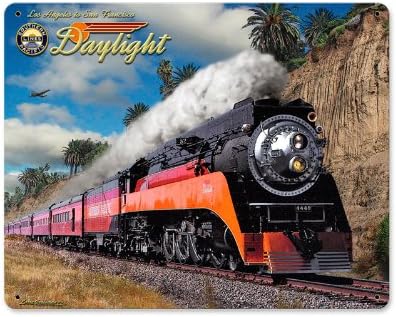 Amazon.com: Daylight Train Rail Road Metal Sign Metal Sign - Garage Art ...