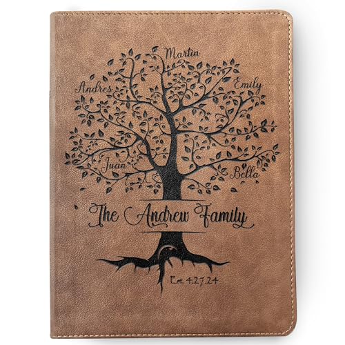 Amazon.com: Personalized Family Bible, Custom KJV Wide-Margin Family ...