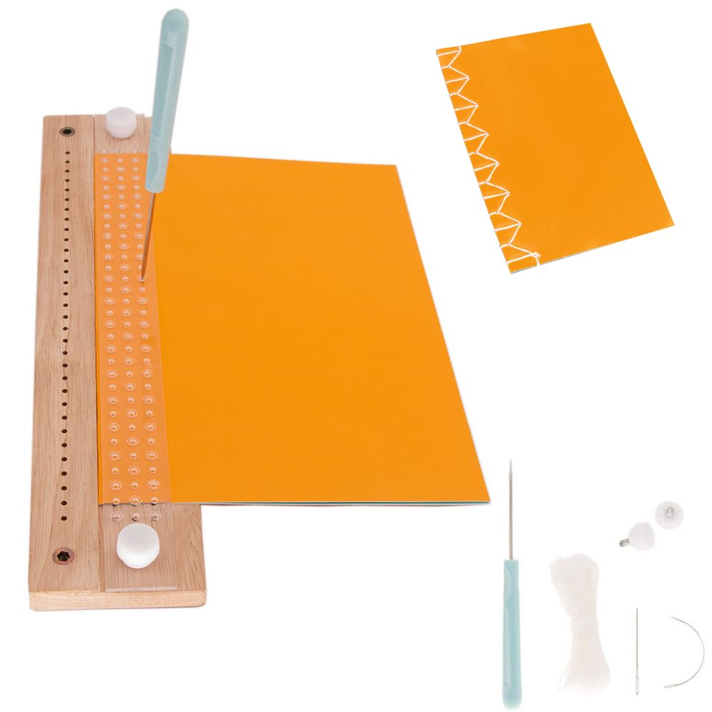 Snapklik.com : Wooden Book Binding Kit, Paper Punching And Binding Kit ...