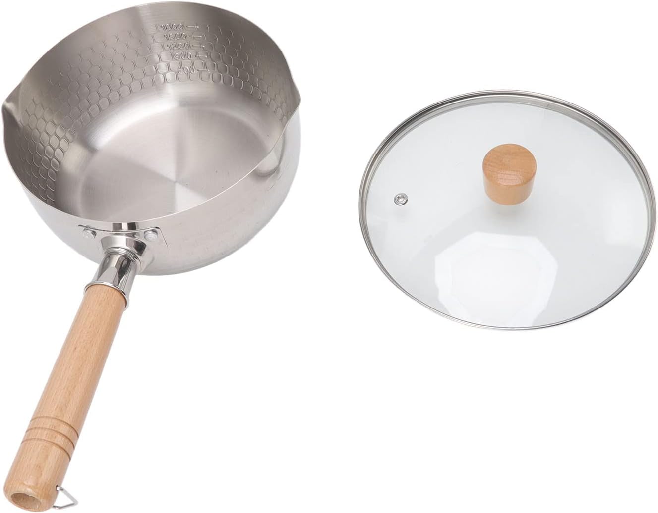 Amazon.com: 20cm/7.9in Yukihira Saucepan Stainless Steel Nonstick ...