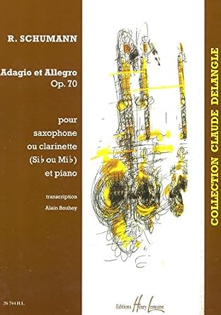 Amazon.com: Schumann: Adagio et Allegro, Op. 70: 9790230967440: Robert ...