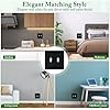 Matte Black Decorative Outlet Covers Wall Plates, Bamboo Fiber Light ...
