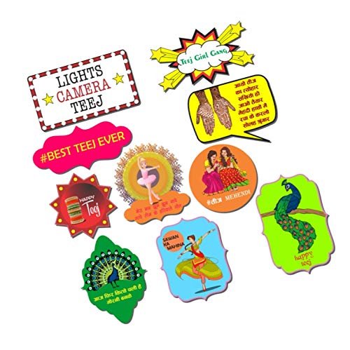 PartyStuff Props - Teej Party Props (10 Piece) : Amazon.in: Home & Kitchen