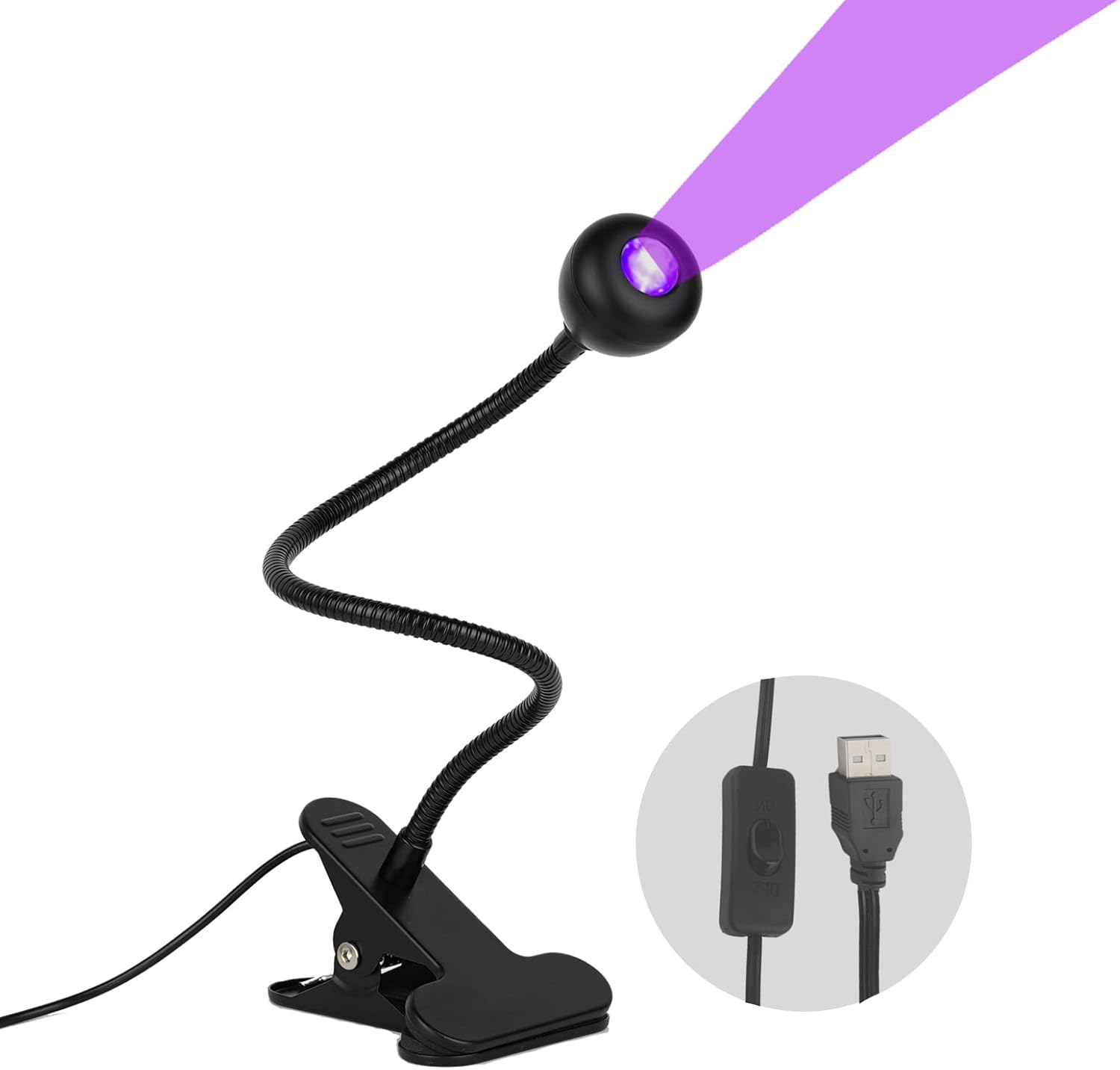 UV LED Black Light, Upgraded Flexible 3W Black light Lamp with ...