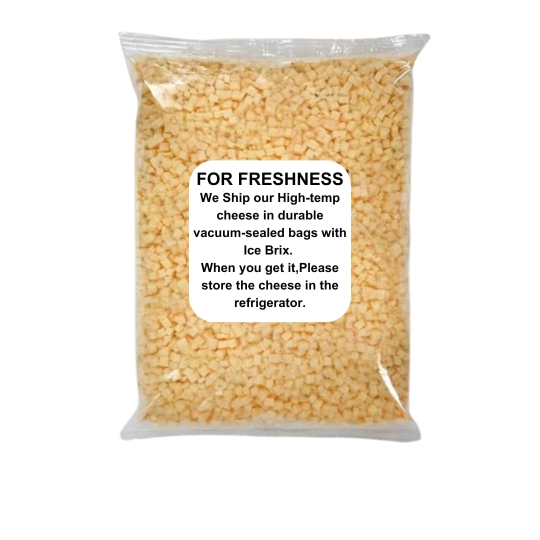 Amazon.com: High Temperature Diced Yellow Cheddar Cheese, 5 lb. Bag ...