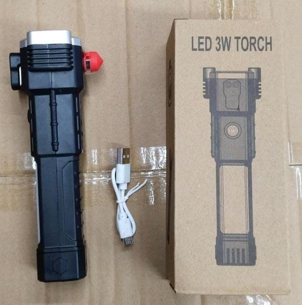 Buy Sainath Creation LED 3W Torch Light 7 Mode Torch Light 7 Mode ...