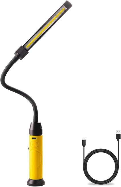 Napatyre Rechargeable LED Inspection Lamp with Flexible Gooseneck, Up ...