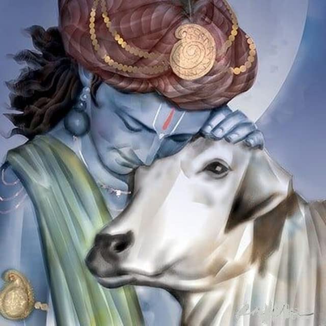 Moda Bella Krishna Sign Stickers Self Adhesive Krishna Signage Board ...